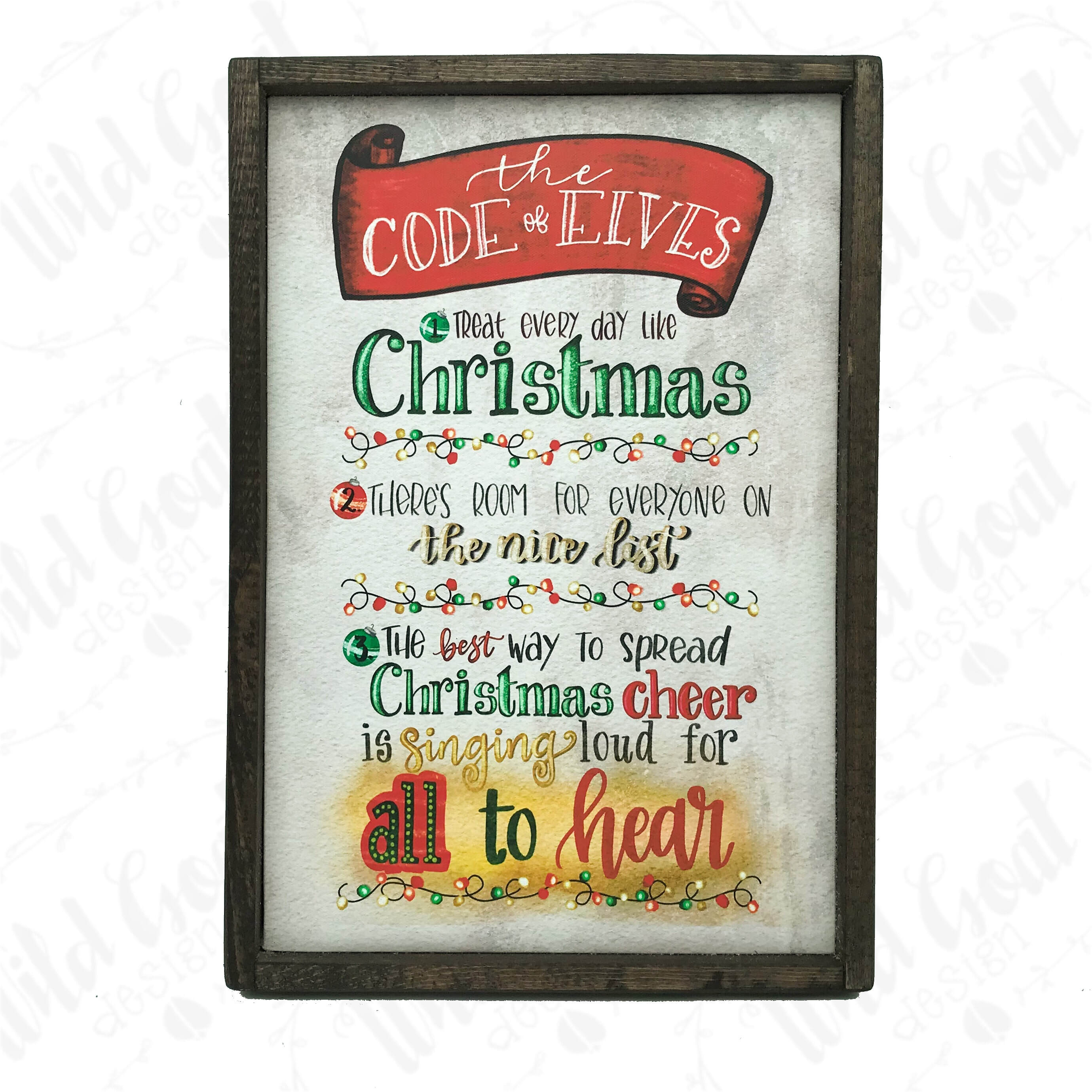 Code Of Elves Sign Wild Goat Design Code Of Elves Sign Wild Goat Design